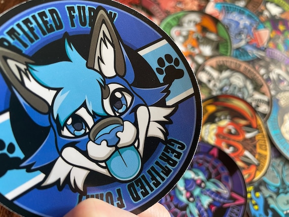 Certified Furry Stickers: 3 Fursona Species Themed - Etsy