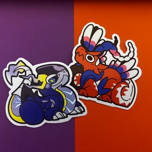 Chibi Miraidon and Koraidon 3" Stickers | Pokemon Scarlet & Violet ...