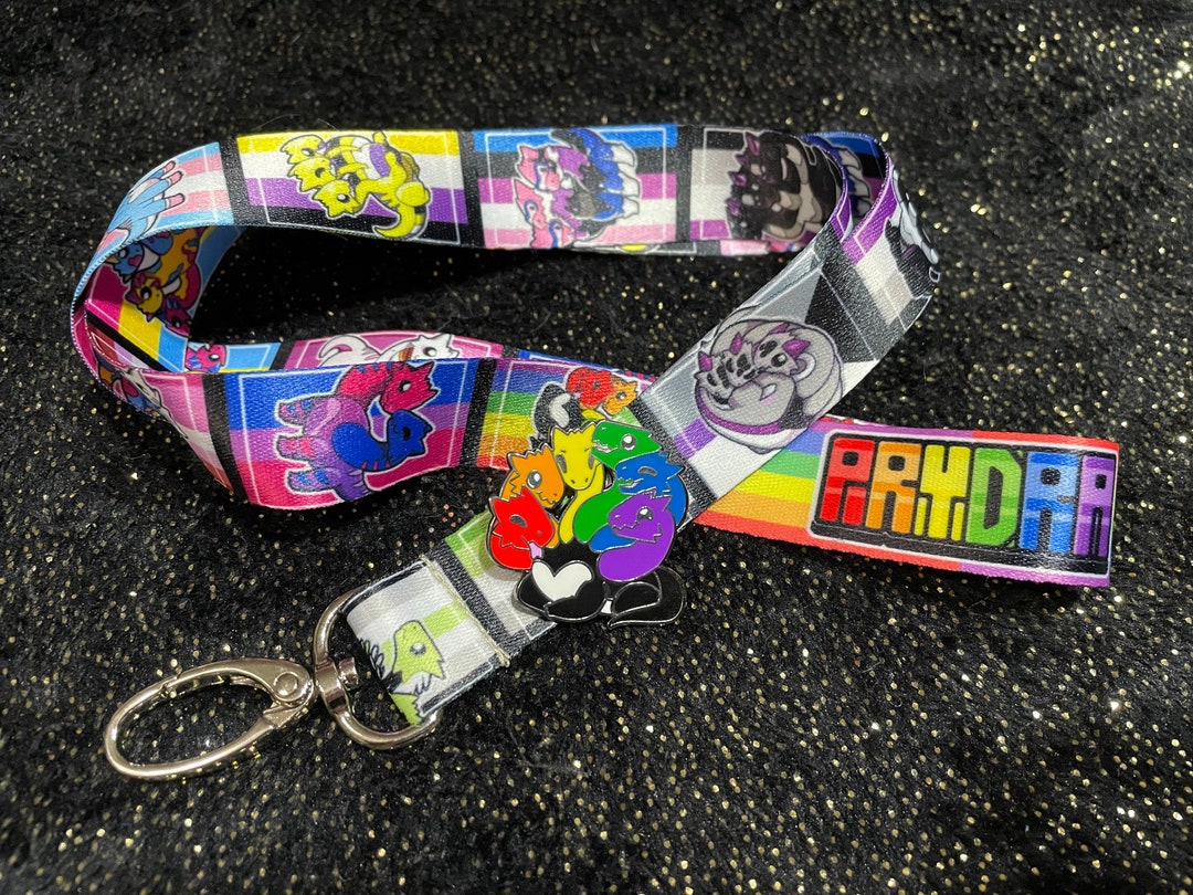 PRYDRA Lanyard, Cute LGBTQ Pride Flag Hydra Lanyard ID Holder for Pins ...
