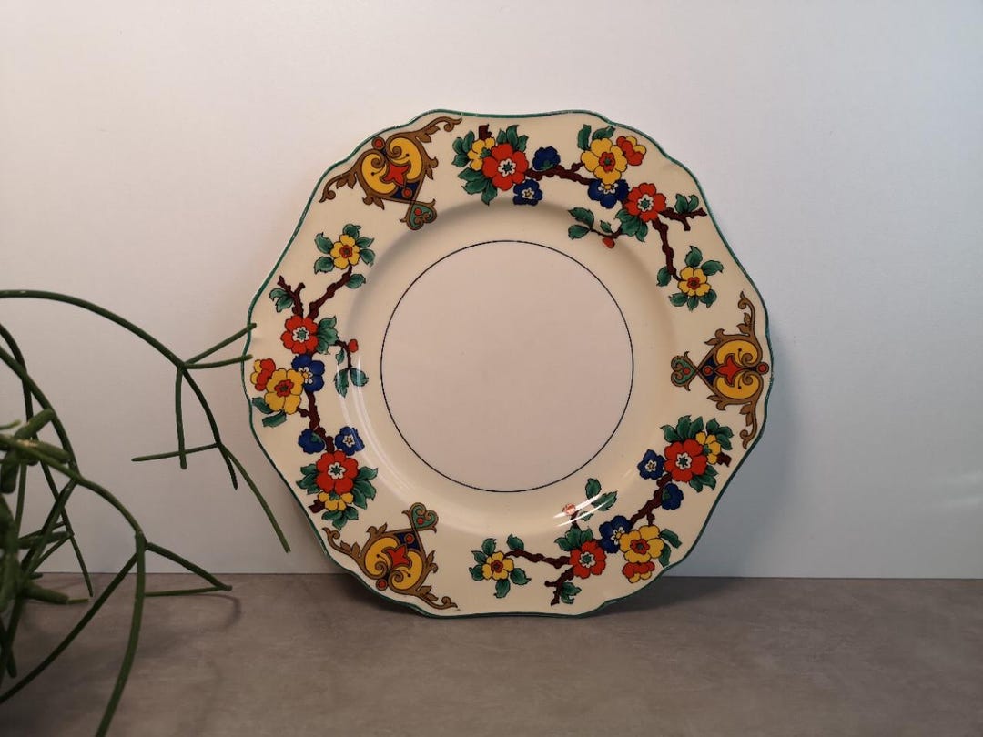Antique JOHN MADDOCK & Sons Ltd Minerva, Royal Ivory Porcelain Plate ...