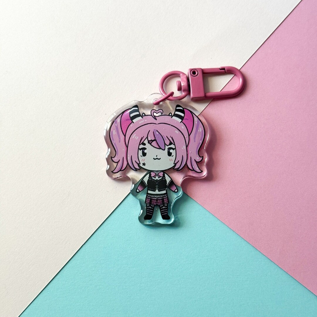 Ironmouse Charm | Cute Vtuber Gifts, Cute Keychain - Etsy