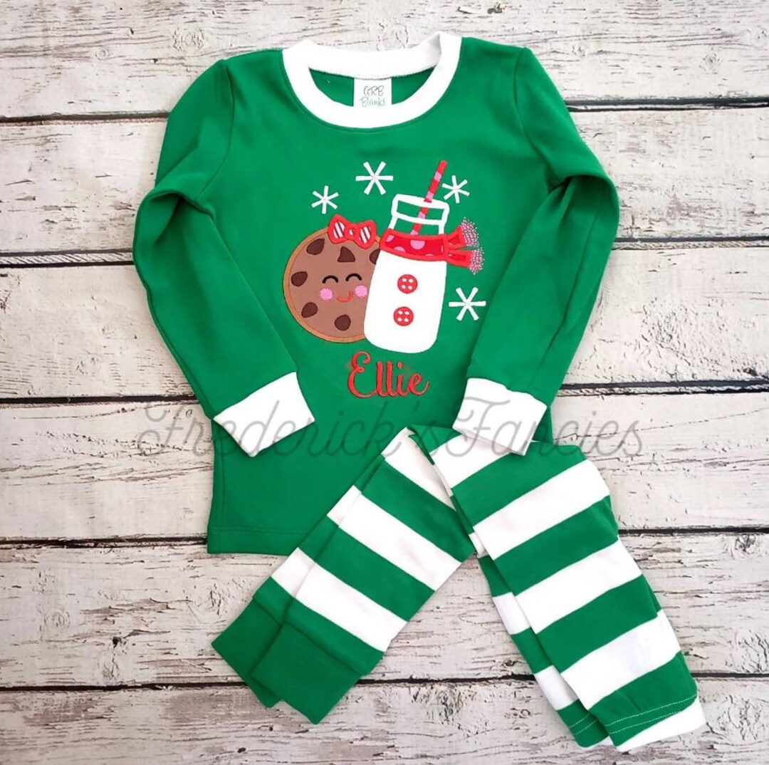 Girls Christmas Clothes - Matching Christmas Outfit - Santa Milk and ...