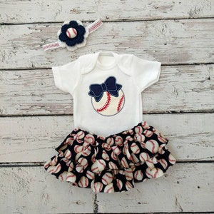 Girls Baseball Shirt Baby Girl Baseball Bodysuit - Etsy