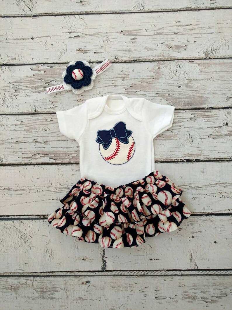 Girls Baseball Shirt Baby Girl Baseball Bodysuit - Etsy