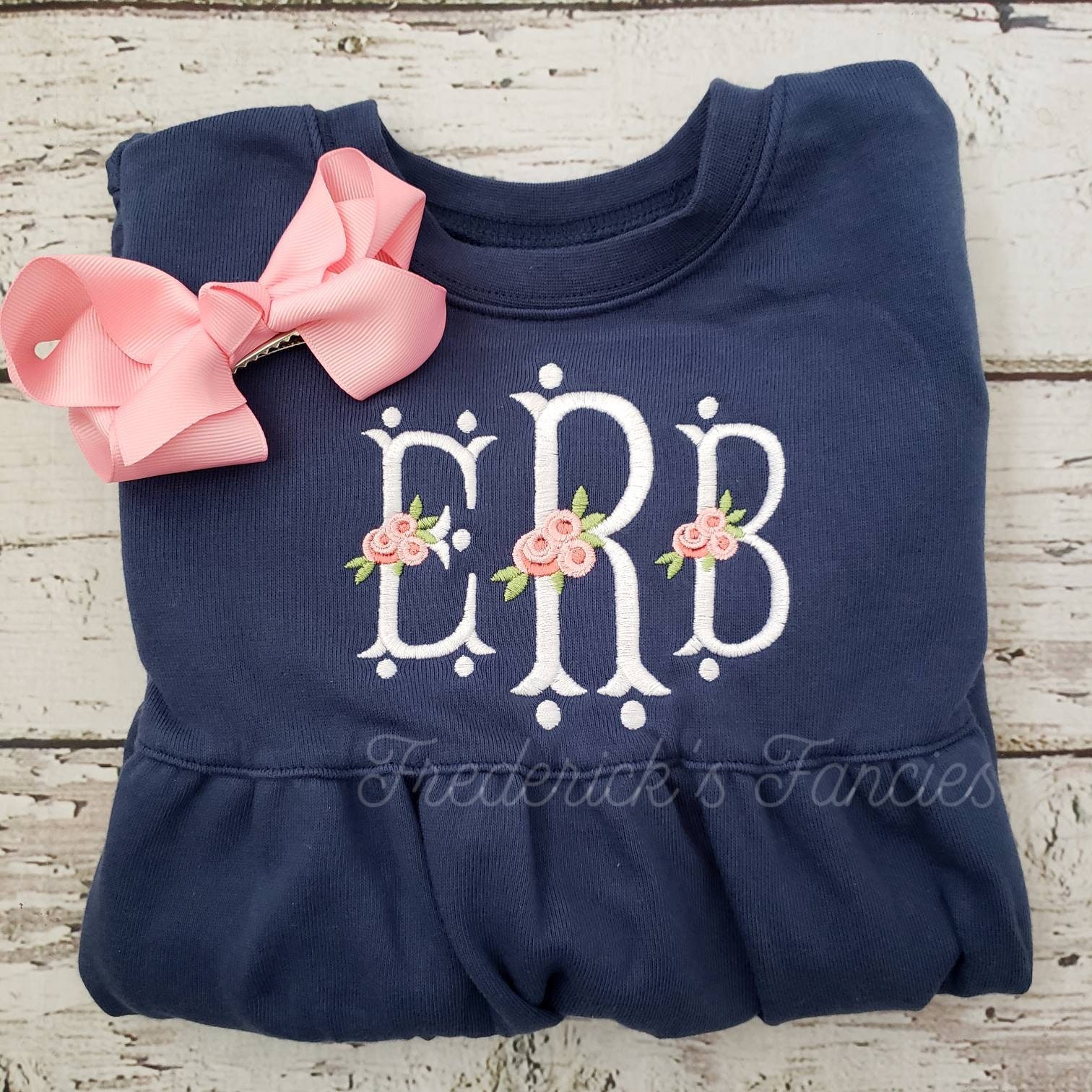 Girls Back to School Monogram Sweatshirt Monogrammed - Etsy