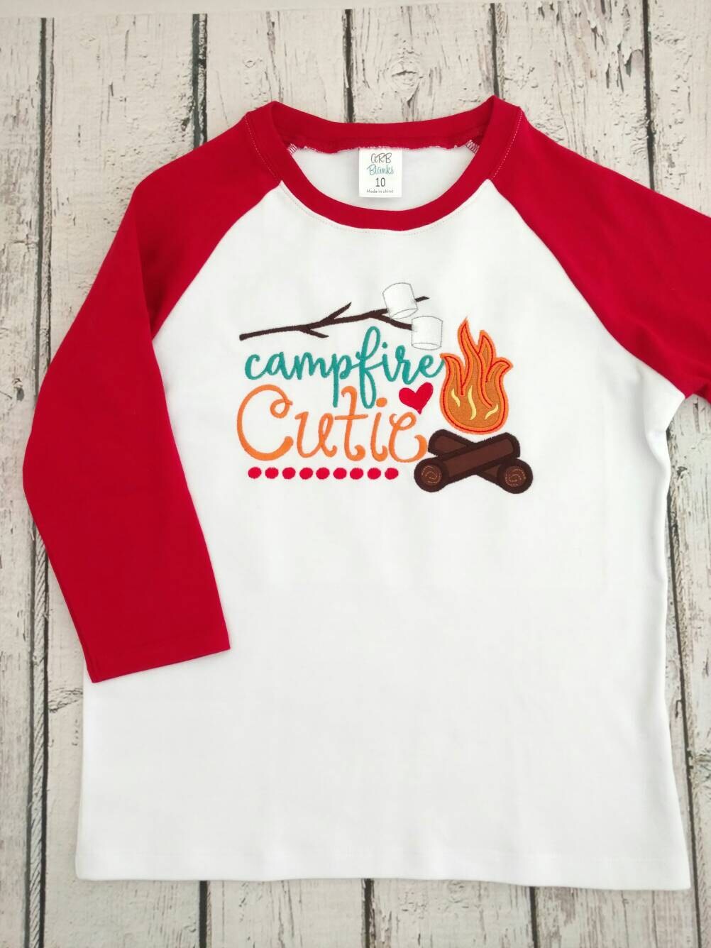 Girls camping shirt camping shirt camping birthday | Etsy