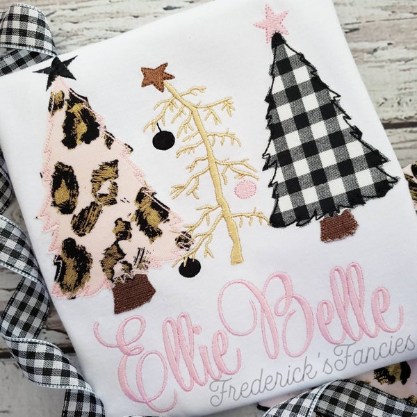 Girls Cheetah Print Monogram Shirt - Etsy