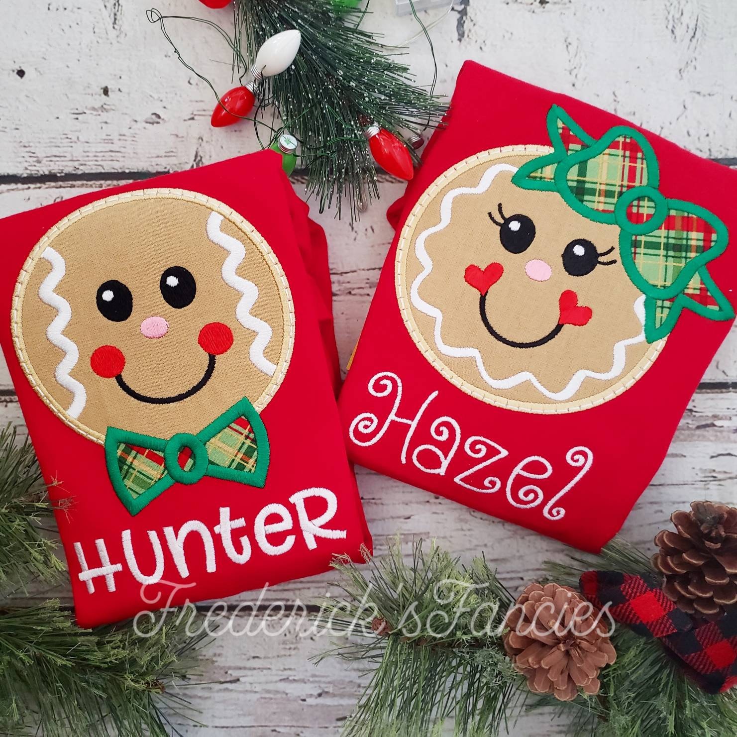 Girls Christmas Set Christmas Outfit Gingerbread Girl - Etsy