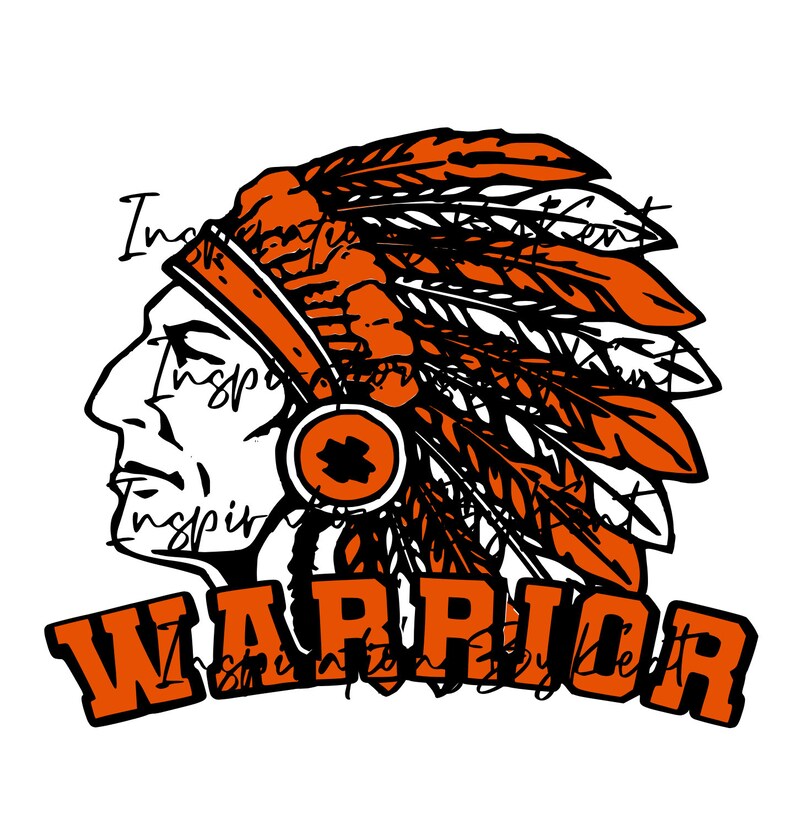 Warrior Orange Digital PNG Download File - Etsy