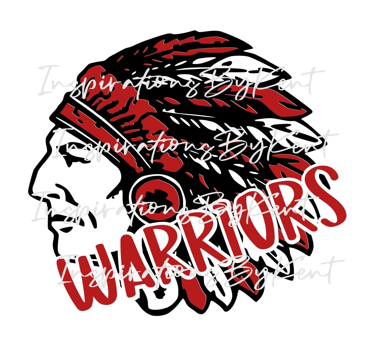 Indian Warrior Head Digital PNG Download File - Etsy