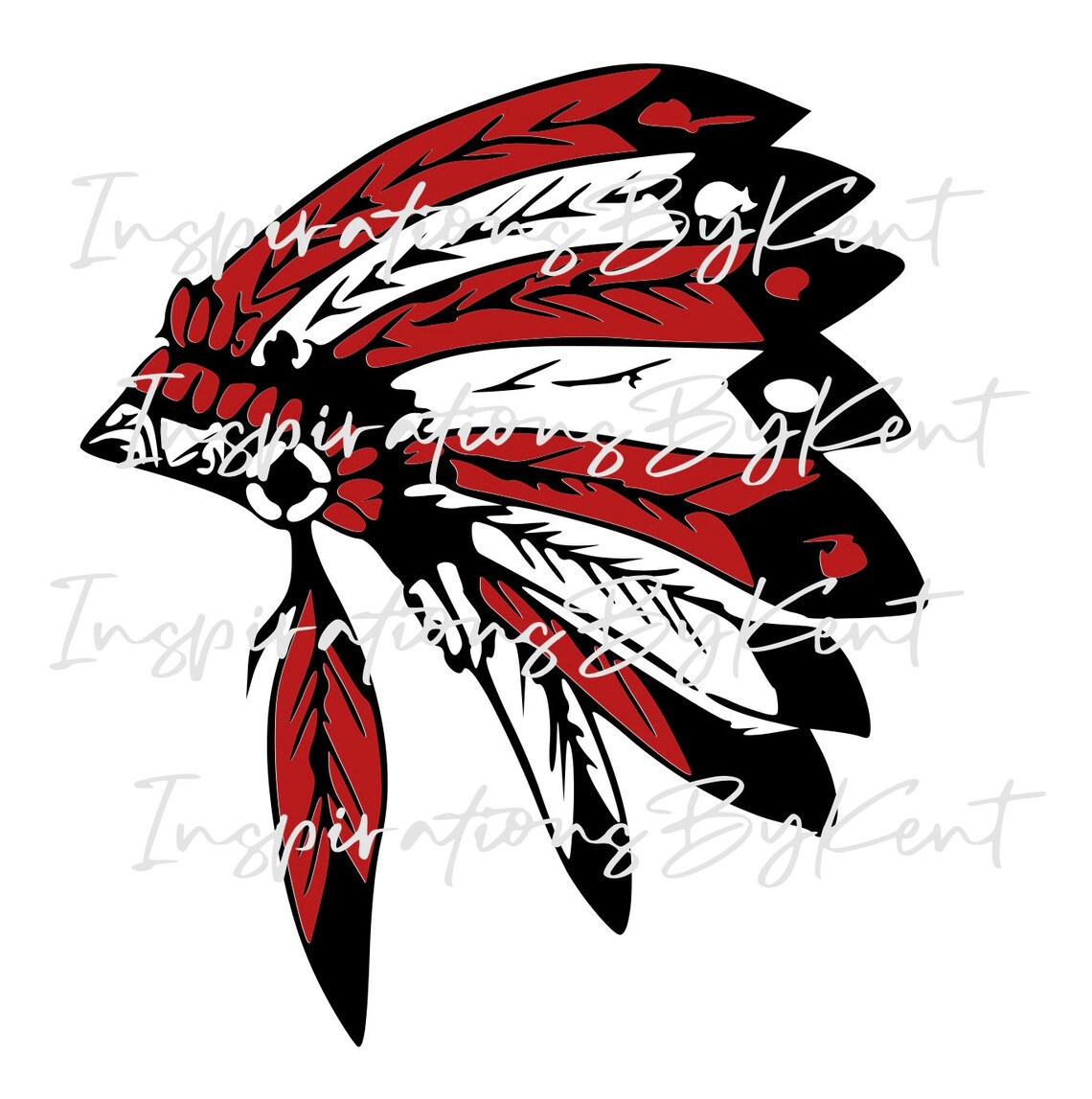 Indian Warrior Head Digital PNG Download File - Etsy