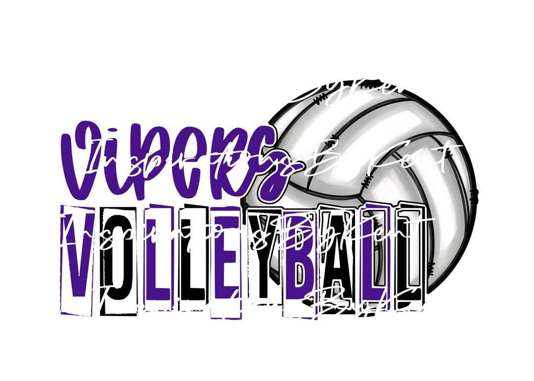 Vipers Volleyball Digital PNG Download File - Etsy