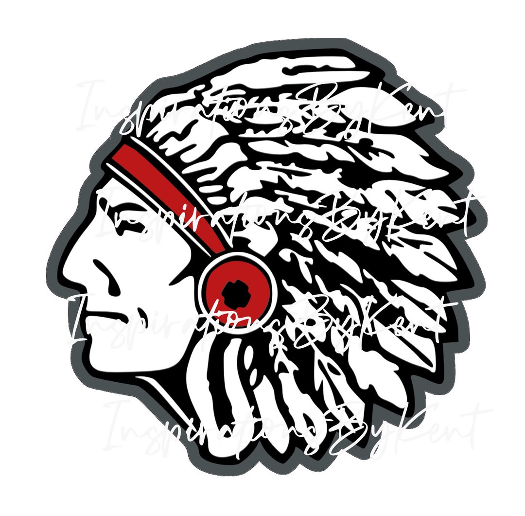 Indian Warrior Head Digital PNG Download File - Etsy