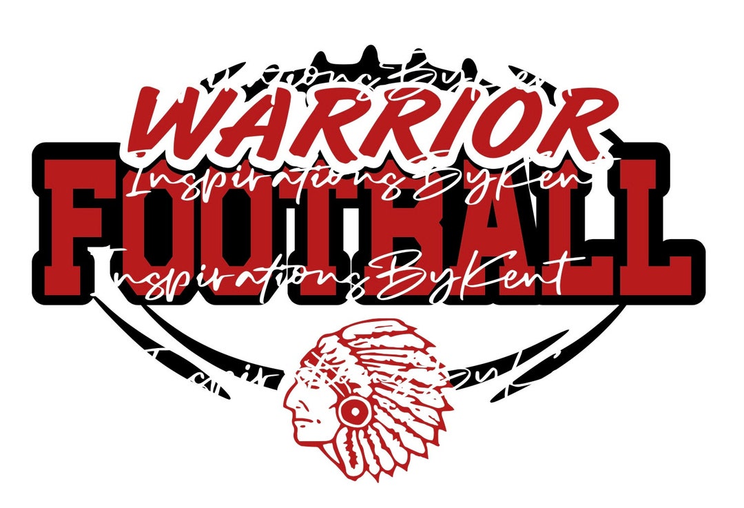 Warrior Football Digital PNG Download File - Etsy