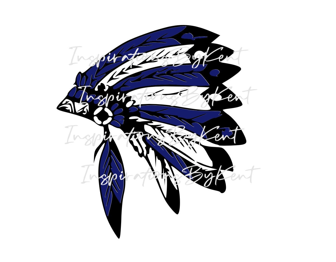 Indian Warrior Head Digital PNG Download File - Etsy