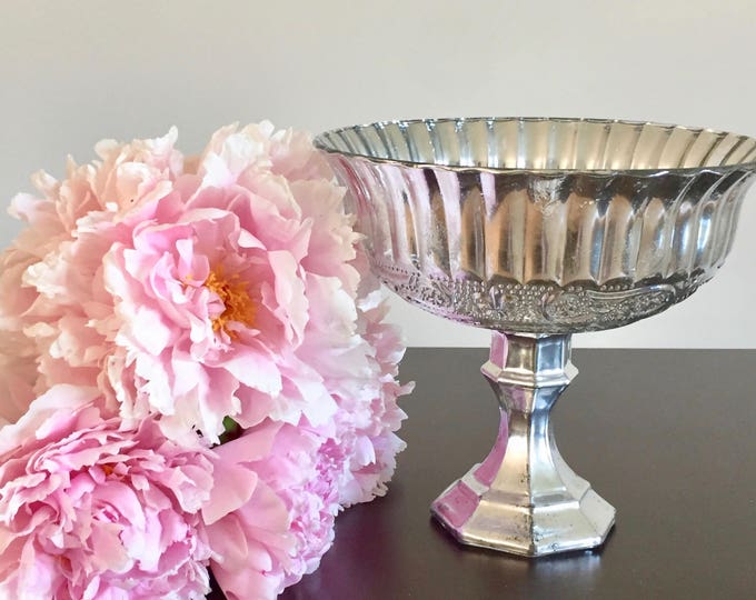 Silver Reflective Mirror Mercury Glass Vase Wedding Centerpiece ...