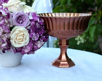 Pink Compote Vase - Etsy