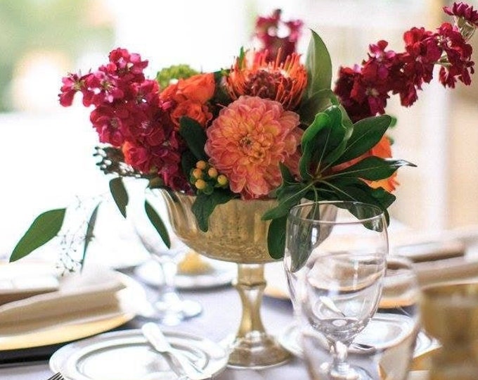 Metallic Gold Arrangement Weddings Centerpeices Floral Centrepieces ...