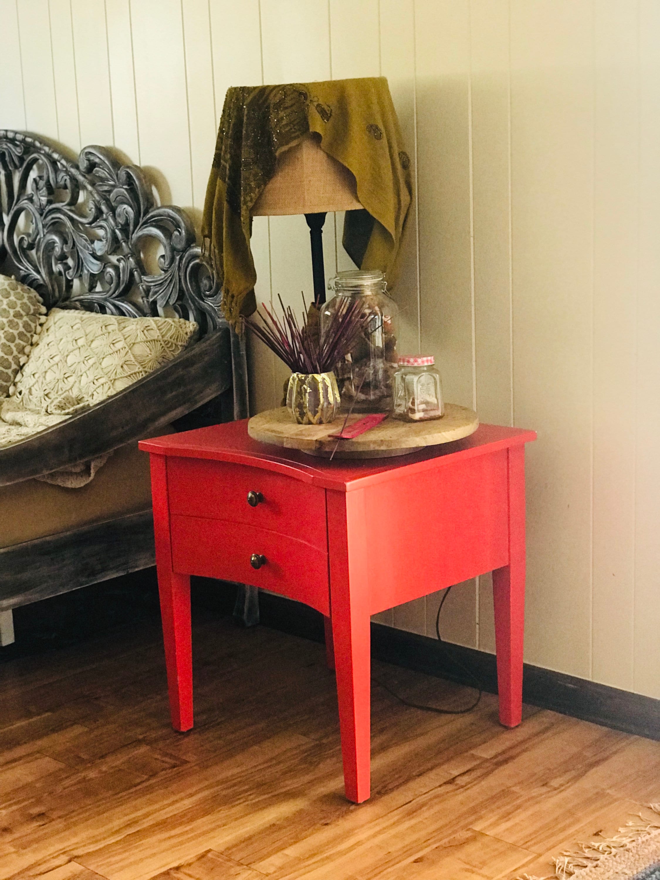 Orange Side Table