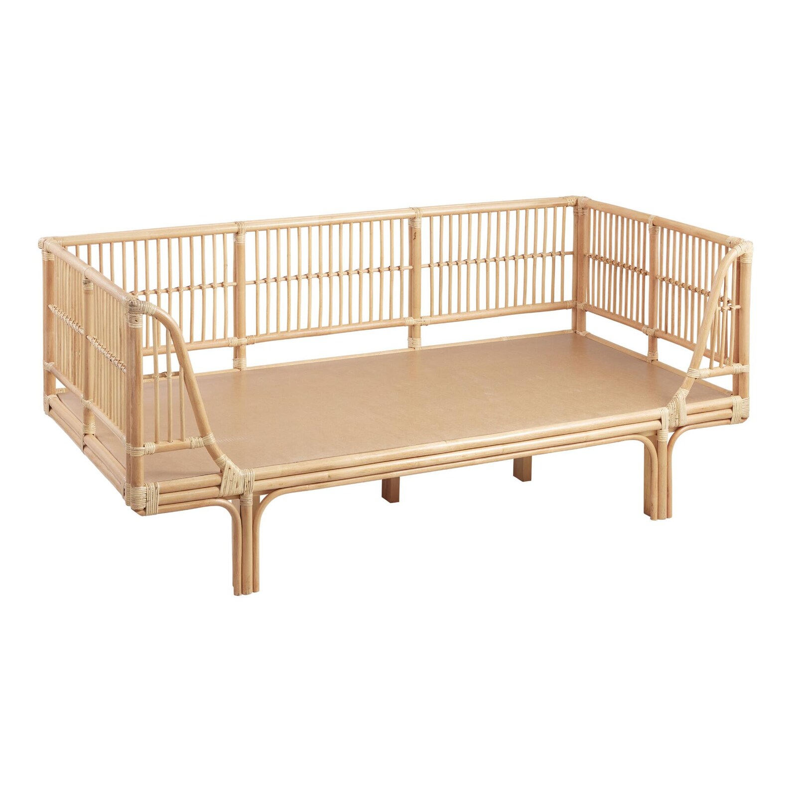 Rattan Daybed Frame Day Bohemian Style Bed Frame Statement - Etsy