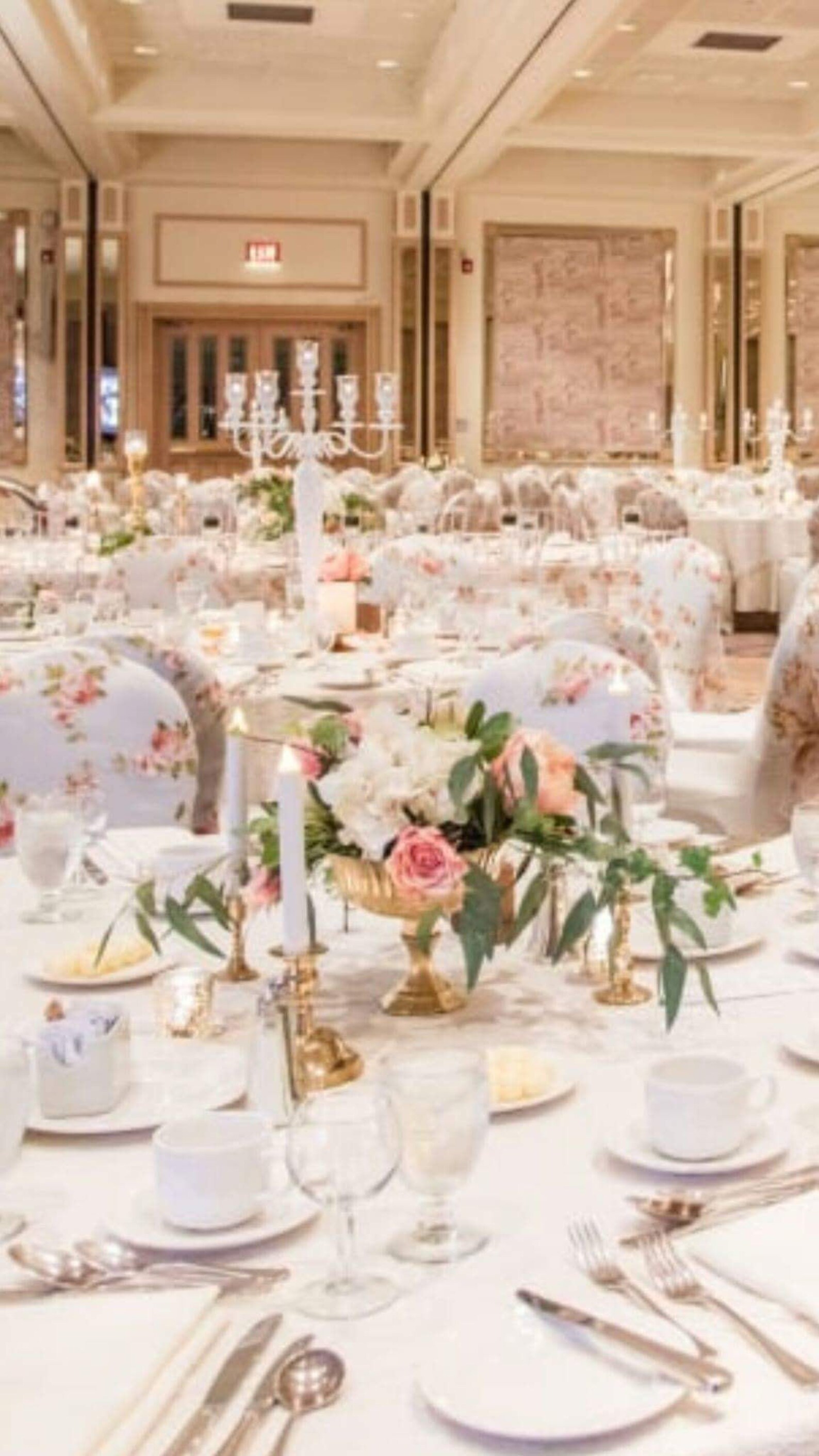 Metallic Yellow Gold Centerpiece Table Centrepiece Wedding - Etsy