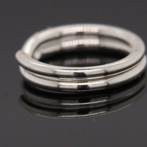 8mm 925 Solid Sterling Silver Split Rings Ring for Fitting Charms & Pendants High Quality ...