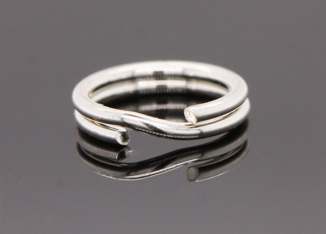 8mm 925 Solid Sterling Silver Split Rings Ring for Fitting Charms ...