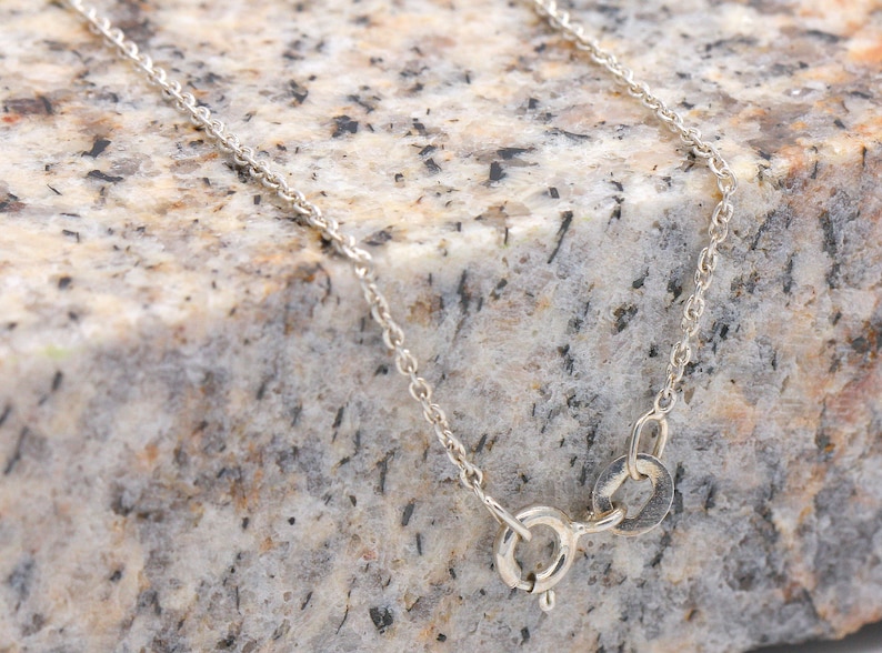 925 Sterling Silver Fine Trace 1.1mm Necklace Chain 16" 18" 20" 22" 24 ...