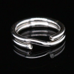 8mm 925 Solid Sterling Silver Split Rings Ring for Fitting Charms & Pendants High Quality ...
