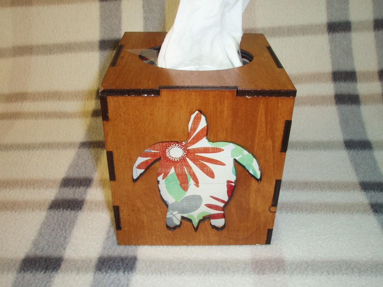 Laser-cut Tissue Box Cover Sea Turtle Theme - Etsy