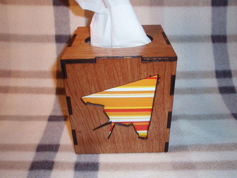 Laser cut Tissue Box Cover Military Aircraft Theme Etsy