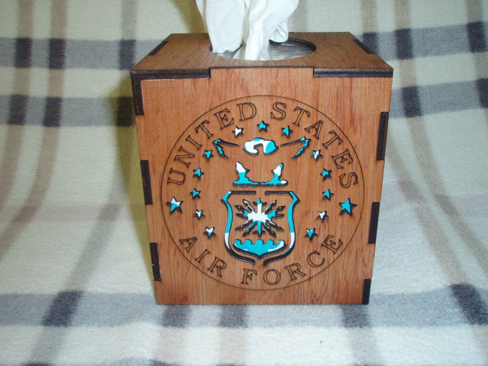Laser-cut Tissue Box Cover Military Go Air Force Theme - Etsy