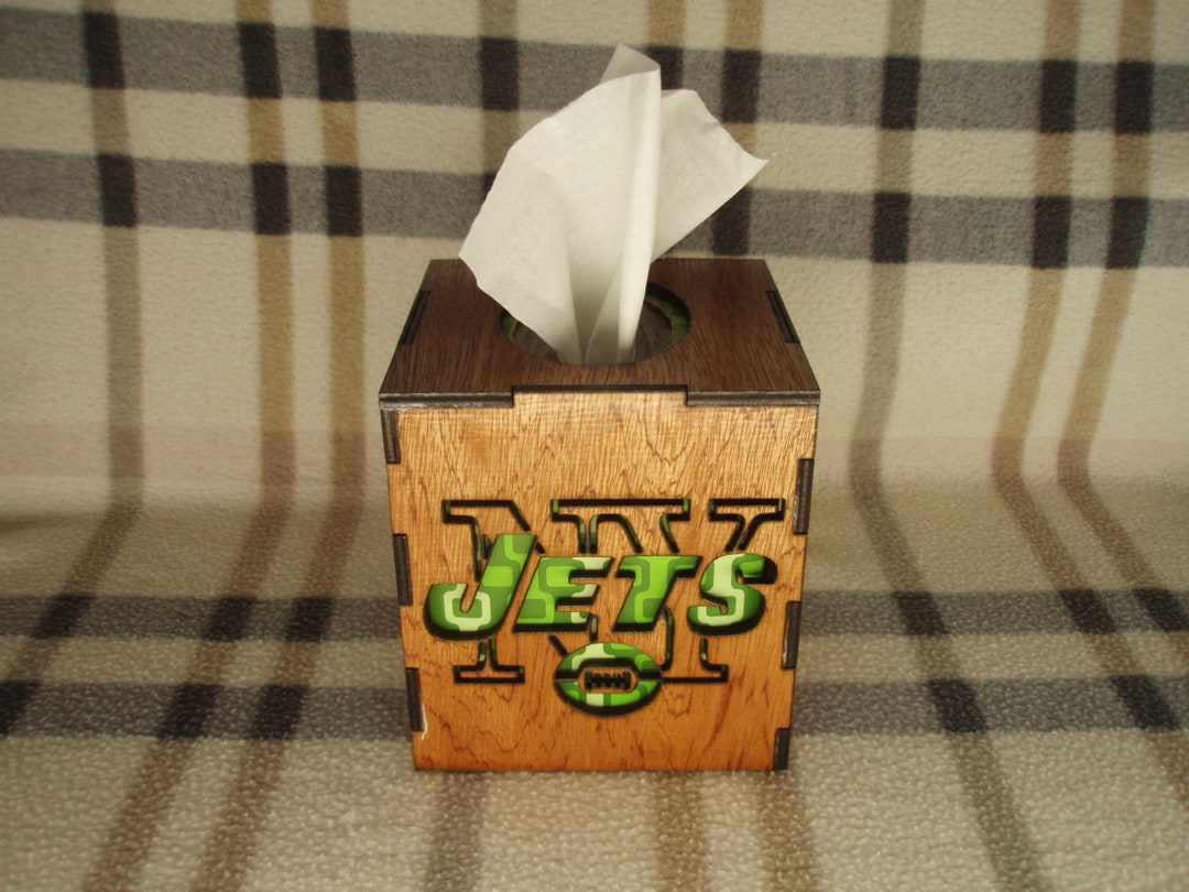 Laser-cut Tissue Box Cover - New York Jets Football Theme - Etsy