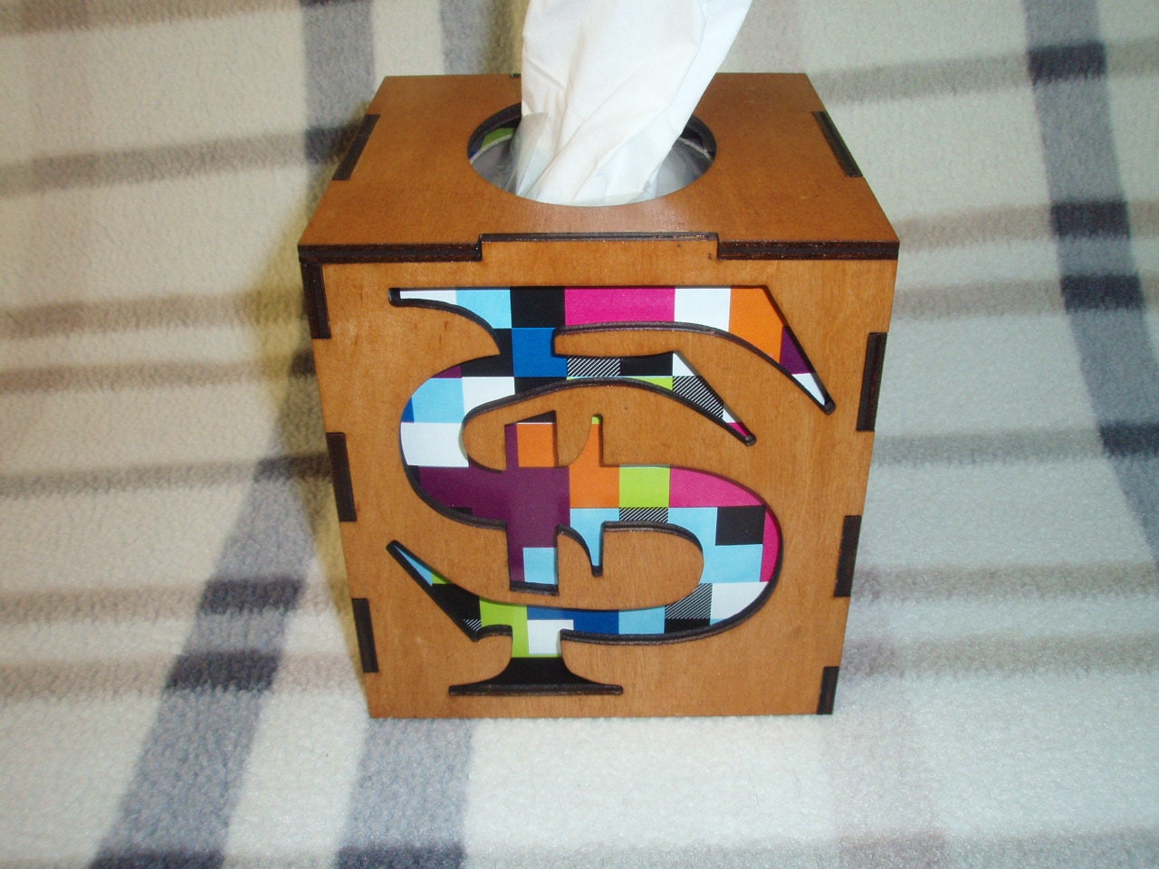 Laser-cut Tissue Box Cover Florida State Seminoles FSU - Etsy