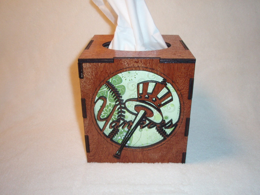 Laser-cut Tissue Box Cover New York Yankees Baseball Theme - Etsy