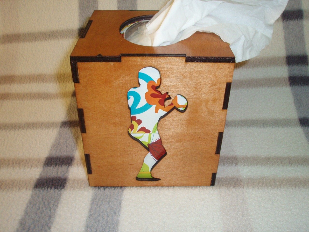 Laser-cut Tissue Box Cover New Orleans Saints Football Theme - Etsy