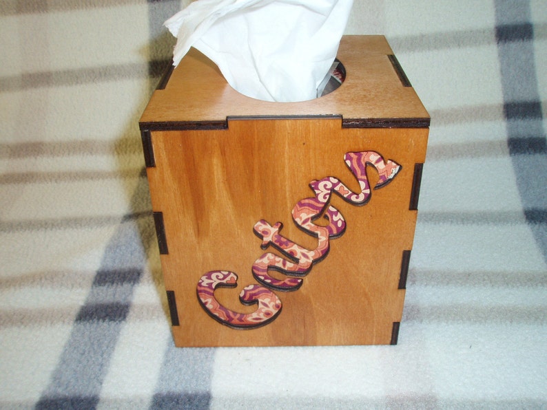 Laser-cut Tissue Box Cover University of Florida Gators Football Theme ...