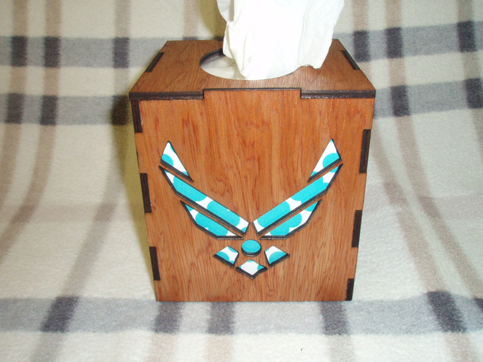 Laser-cut Tissue Box Cover Military Go Air Force Theme - Etsy