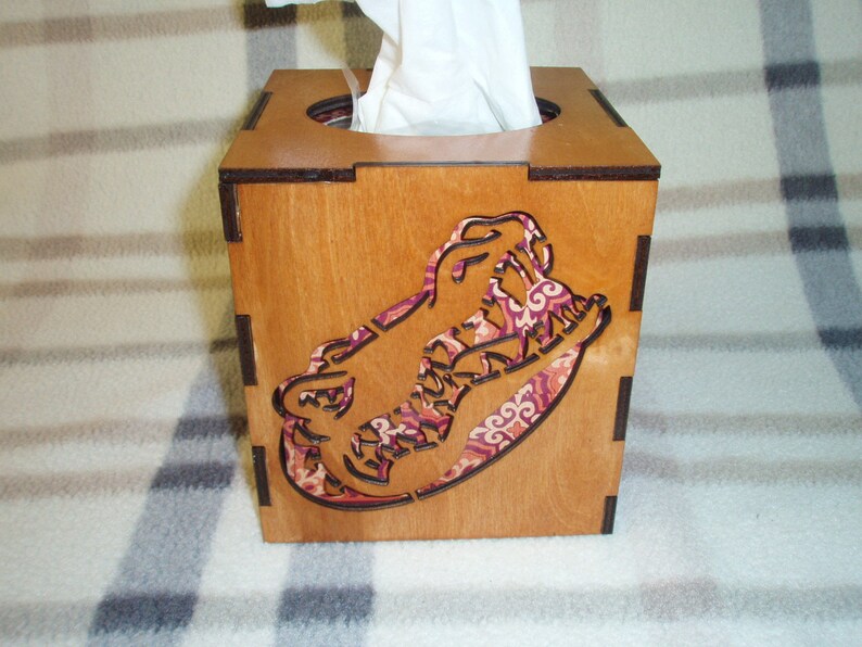 Laser-cut Tissue Box Cover University of Florida Gators Football Theme ...