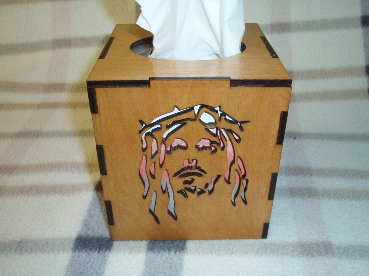 Laser-cut Tissue Box Cover Religious Theme - Etsy