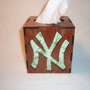 Laser-cut Tissue Box Cover New York Yankees Baseball Theme - Etsy