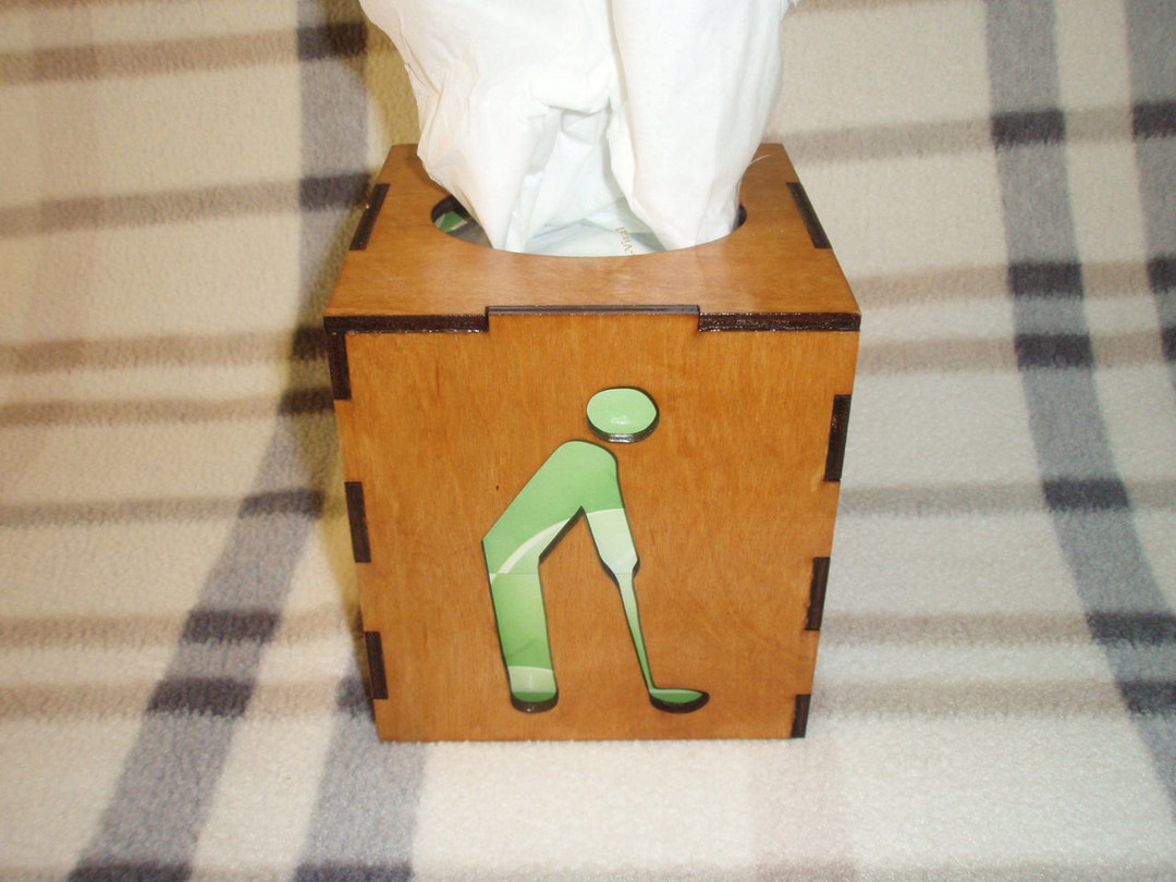 Laser-cut Tissue Box Cover - Sports Figures Theme - Etsy