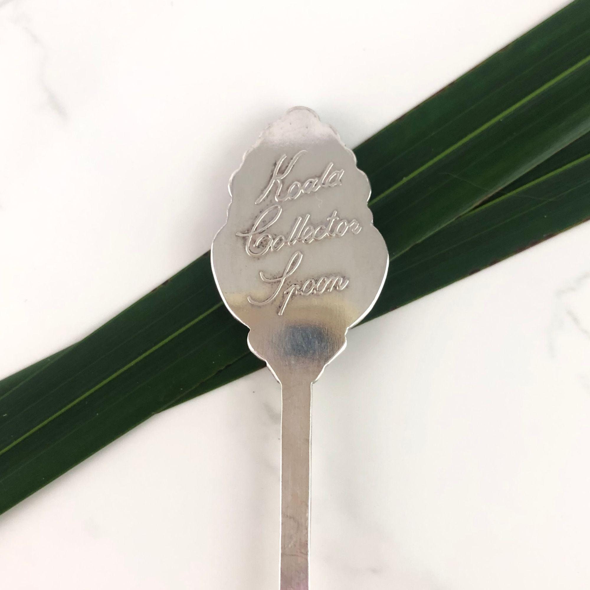 Australia Kangaroo Silver Plated Souvenir Spoon Koala Collection Spoon ...