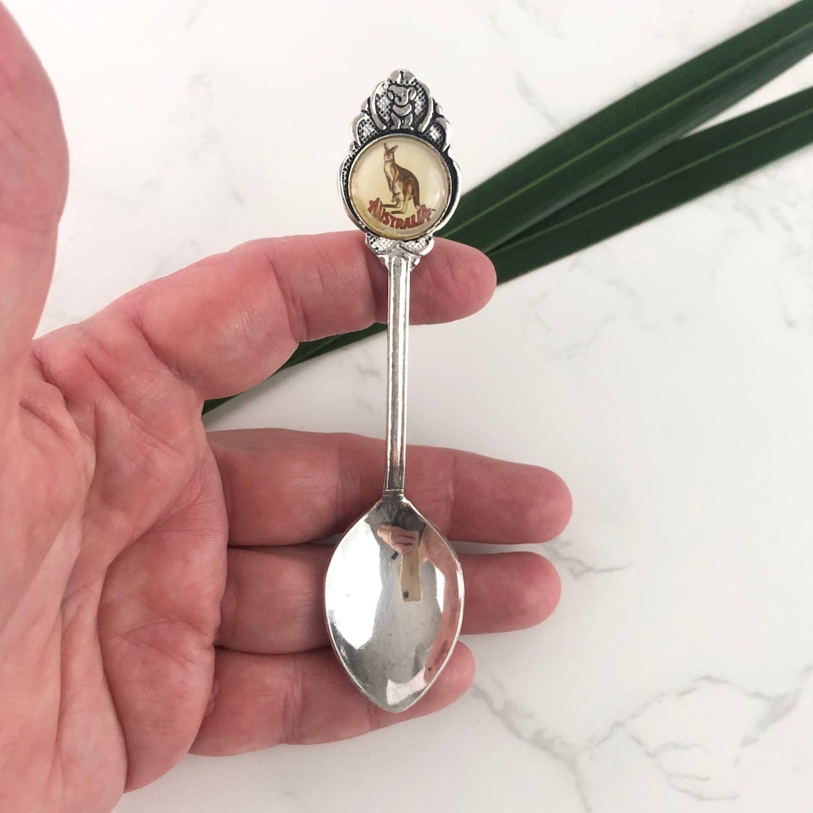 Australia Kangaroo Silver Plated Souvenir Spoon Koala Collection Spoon ...
