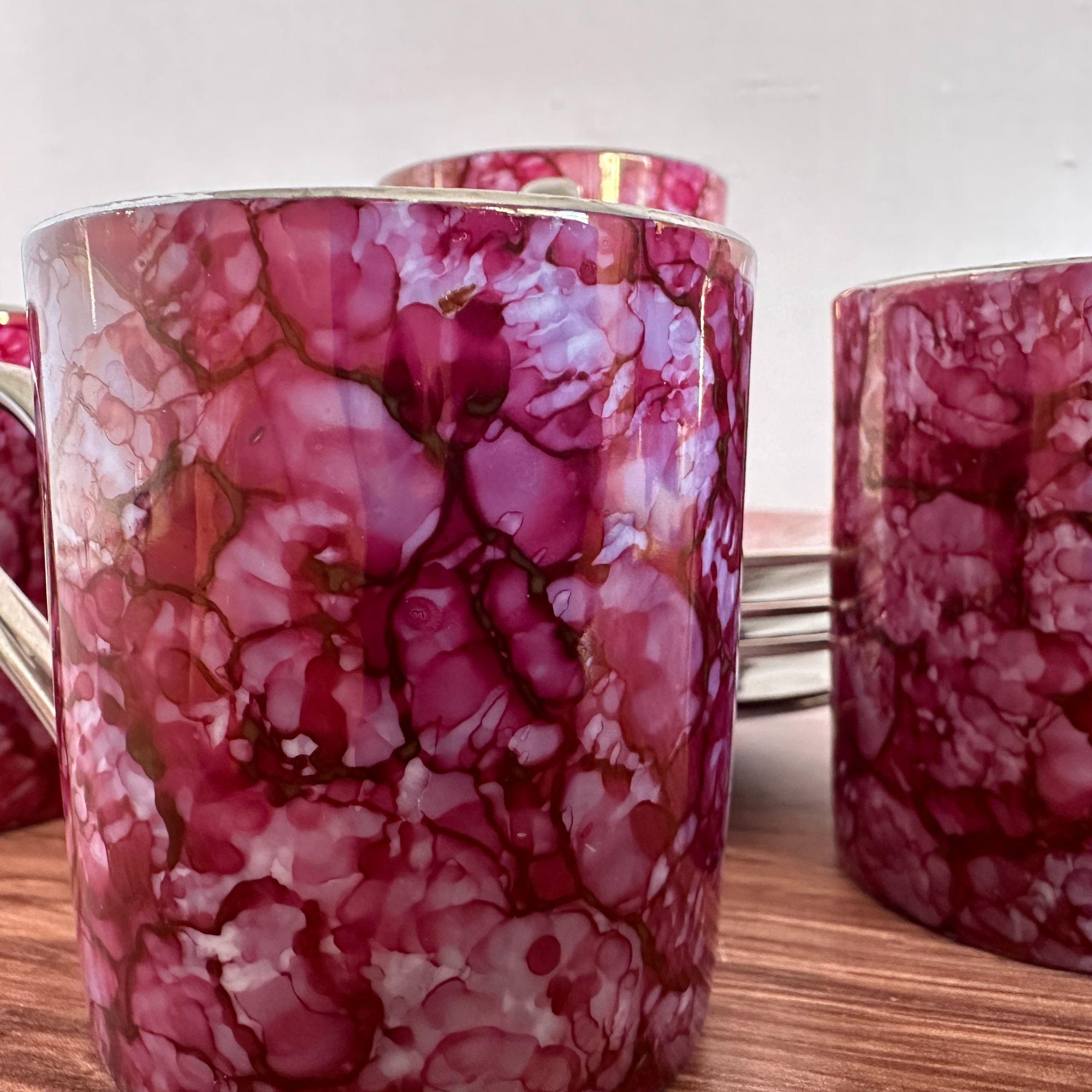 Hand Painted Espresso Cups Set of Four 3.5oz by LSA International - Etsy