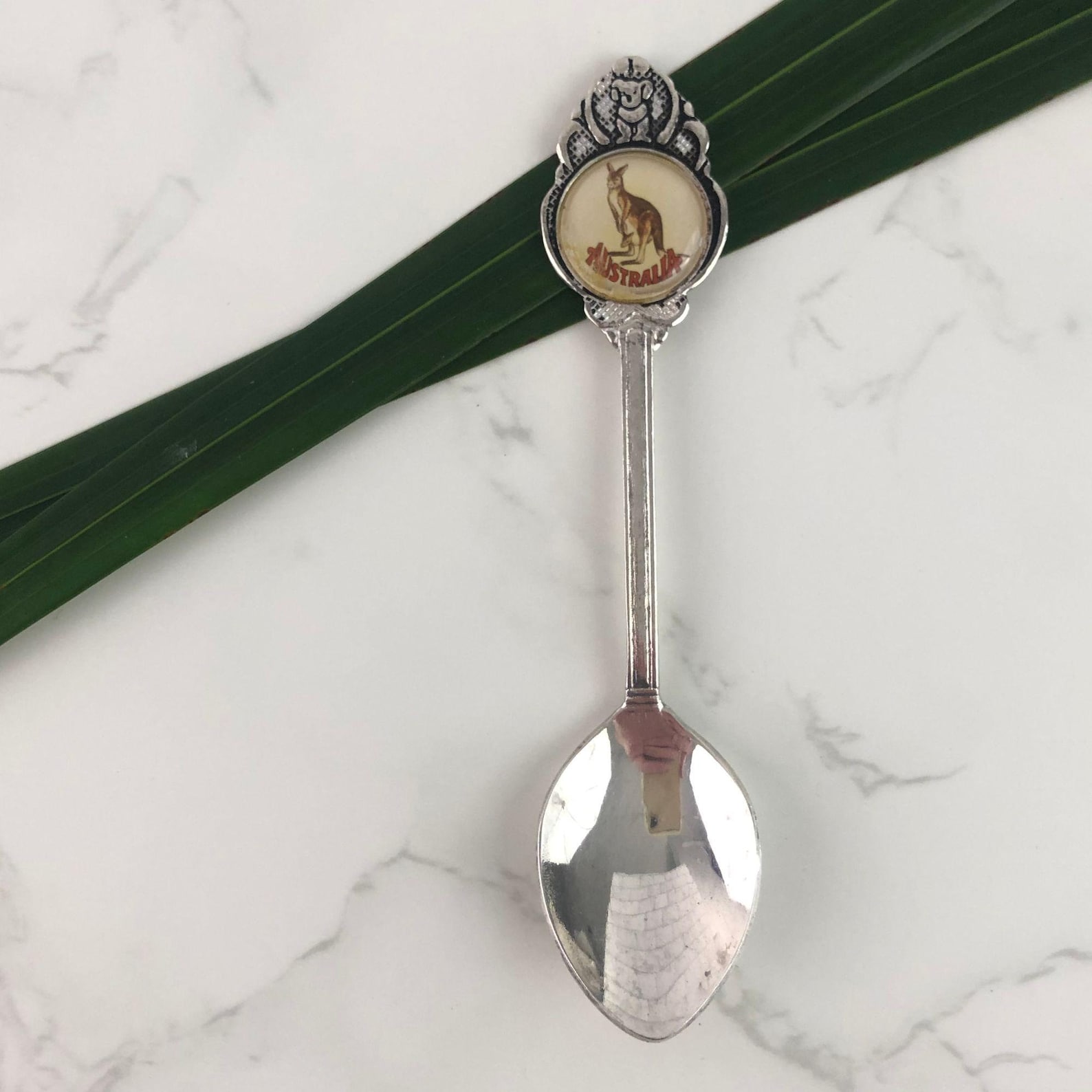 Australia Kangaroo Silver Plated Souvenir Spoon Koala Collection Spoon ...
