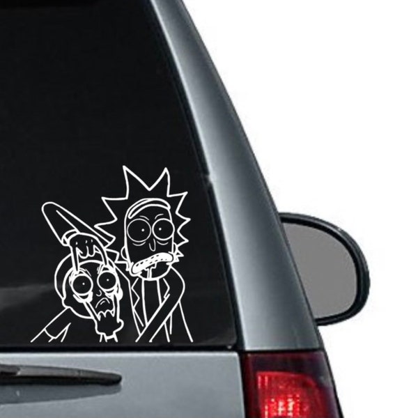 Rick and Morty Car Decal - Etsy