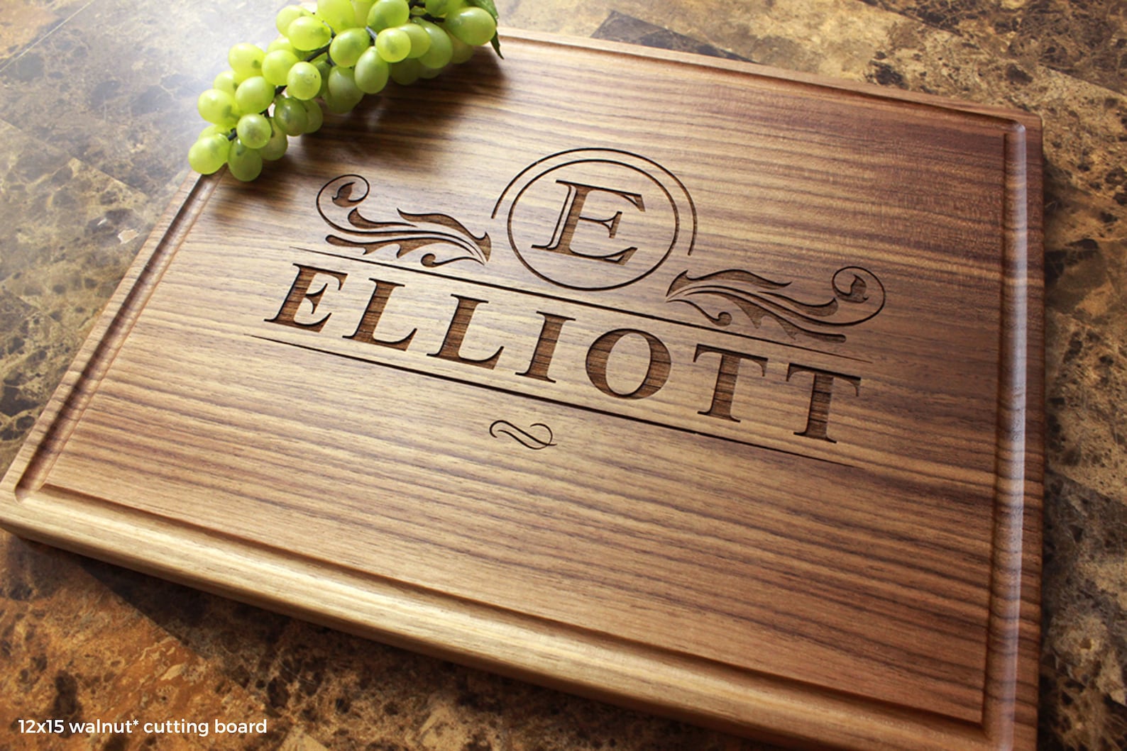 Handmade Cutting Board Personalized Classic Initial Name - Etsy