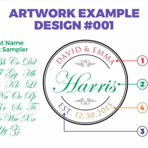 Handmade Cutting Board Personalized Round Stamp Design | Etsy