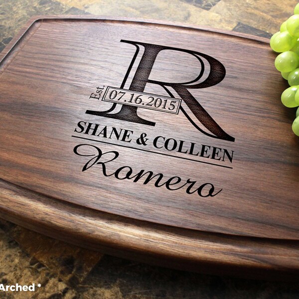 Monogram Cutting Board - Etsy
